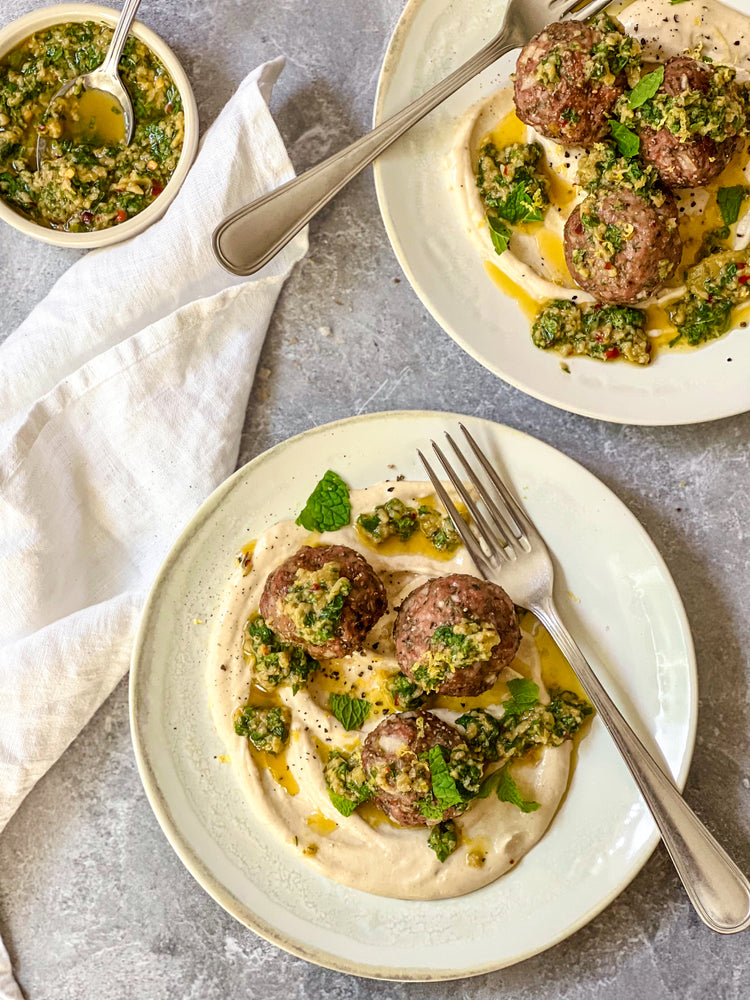 Minty Salsa Verde Lamb Meatballs – Mark Hyman, MD