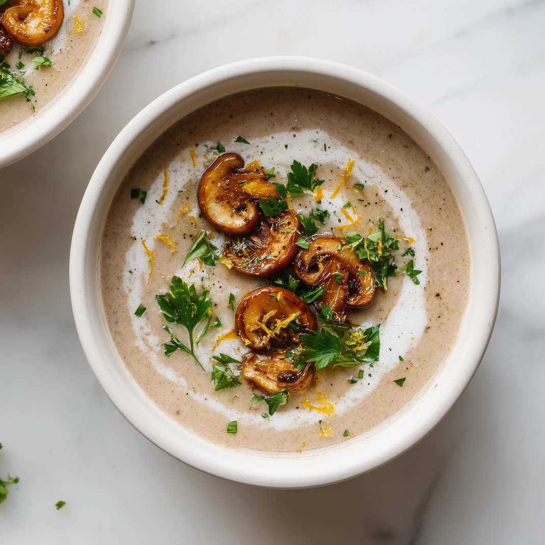 Cream of Mushroom Herb Soup – Mark Hyman, MD
